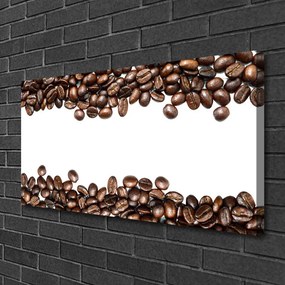 Obraz na plátně Káva Zrnka Kuchyně 125x50 cm