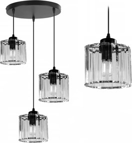 Toolight - ELEGANCE LAMPA SUFITOWA APP210-3CPR KRYSZTAŁ SREBRNA, OSW-08552