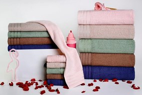 Bavlněný ručník Bella 30x50 cm hnědý