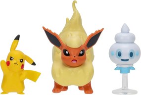 Jazwares pokémon figurky- pikachu, vanillite, flareon