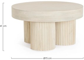 BIZZOTTO Konferenční stolek DACCA světlý ø75 cm 0747032