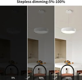 BRILAGI - LED Stmívatelný lustr FALCON MODERN LED/30W/230V pr. 40 cm bílá + DO