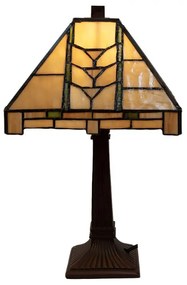 Stolní lampa Tiffany ve stylu art deco Miette – 23x23x38 cm