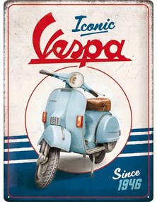 Postershop Plechová cedule: Vespa - Iconic since 1946 - 30x40 cm