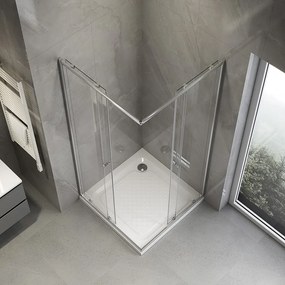 Aqualine Agga sprchový kout čtvercový 90 x 90 cm chrom čirá HLF909Y Koupelny Bernold