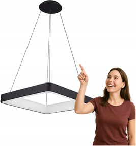 Černá závěsná Led lampa Giacinto 60 cm Moderní Italux