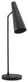 House Doctor Černá kovová stolní lampa Precise 52 cm