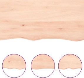 Koupelnová deska 60x40x(2-4) cm neošetřené masivní dřevo 3156009