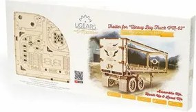 Ugears 3D dřevěné mechanické puzzle Návěs pro tahač Heavy Boy / od 14