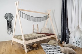 MAXIDO Dětská postel Teepee 160x80 Přírodní
