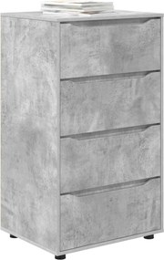 Úložné skříně 60 x 48 x 105 cm Kompozitní dřevo Betonově šedá 3406238