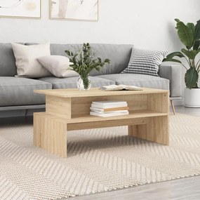 vidaXL Konferenční stolek 90 x 55 x 42,5 cm kompozitní dřevo [834278] Barva: Bílá