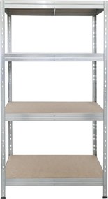 Kovový regál RIVET PRO 180x90x45 DTD dřevotříska 4 úrovně pozinkovaná
