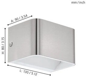 Eglo 98424 - LED Nástěnné svítidlo SANIA LED/6W/230V