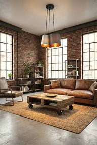 Toolight - Industriální závěsné svítidlo 3xE27 60W APP971-3cp, Bílá-šedá-černá, OSW-03212