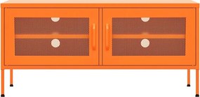 TV skříňka oranžová 105 x 35 x 50 cm ocel 336237