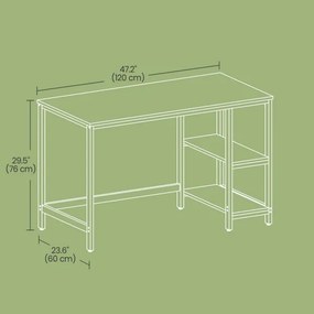 Psací stůl SOLEA hnědá/černá