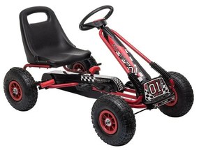 Baby Mix Dětská šlapací motokára Go-kart Razor, červená