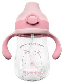 Hrnek se silikonovým pítkem 300ml 6m+ Bear with me Pink