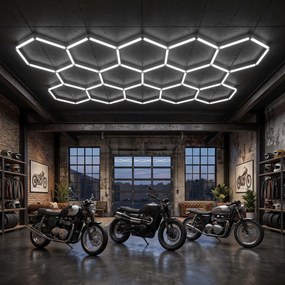 Toolight Toolight, LED stropní svítidlo HEXAGON, JNH052-H, bílá, OSW-56244