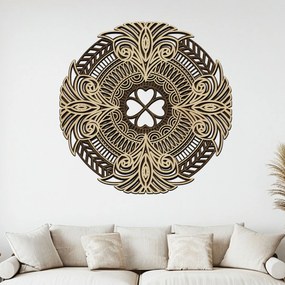 dřevo života 3 vrstvá mandala PRAMEN ŽIVOTA Zvolte rozměr šxv (cm): 40x40, Zvolte barvu dekoru: Javor-Ořech-Wenge