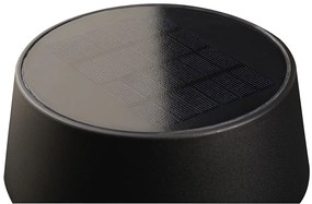 Černý zahradní solární LED sloupek Nama s pohybovým čidlem zapichovací 1W 50cm  - Nordlux
