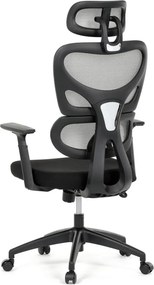 Kancelářská židle KA-K2080 GREY, houpací mechanismus, šedá (69 x 62) cm