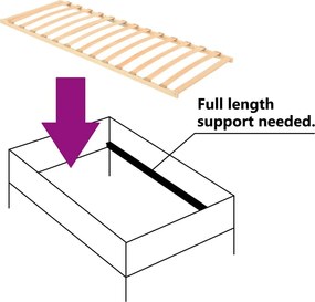 vidaXL Lamelový rošt postele s 13 lamelami 70 x 200 cm [327255]