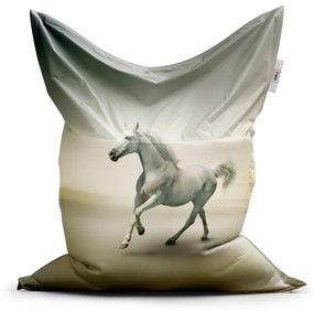 Sablio Sedací vak Classic Bílý kůň 2 - 200x140 cm