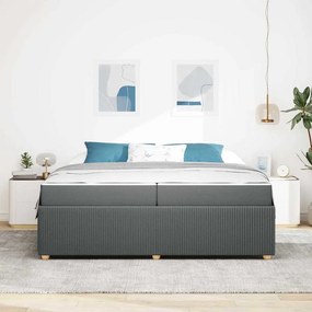 Rám postele Tmavě šedá 200 x 200 cm textil 3398432