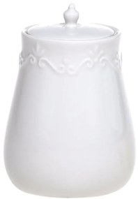 Porcelánová dóza s krajkou Provence lace - 8,5*13 cm / 320 ml