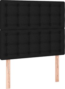Box spring postel s matrací černá 100 x 200 cm textil 3137455