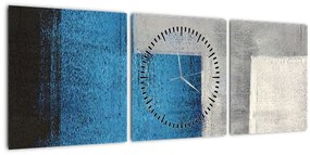 Obraz - Abstrakce (s hodinami) (90x30 cm)