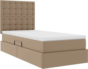 Postel s úložným prostorem Cappuccino 100 x 200 cm Umělá kůže 3371656