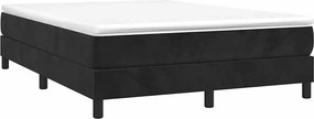 Rám postele s boxspringem černý 140 x 190 cm samet 3120768