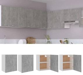 vidaXL Kuchyňské skříňky 2 ks betonově šedé 50x31x60 cm dřevotříska
