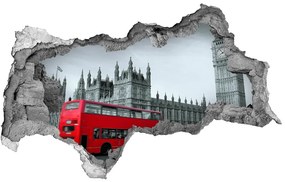 Wallmuralia Fototapeta díra na zeď 3D Londýnský autobus 95x73 cm