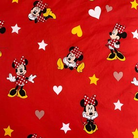 Jerry Fabrics Povlečení Minnie - Minnie - Bows and flowers | 140 x 200 cm / 70 x 90 cm