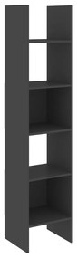 Knihovna Carda - dřevotříska - 40x35x180 cm | šedá