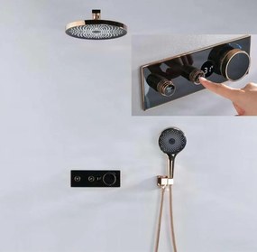 Podomítkový termostatický sprchový systém ELITE EDITION BCS1603 s displejem ve více barevných provedeních — Černá — Dva vývody