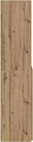 Vysoký bufet Artisanový dub 80 x 42,5 x 185 cm Kompozitní dřevo 3402633