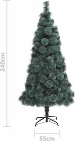 Umělý vánoční stromeček se stojanem zelený 240 cm PET 328486