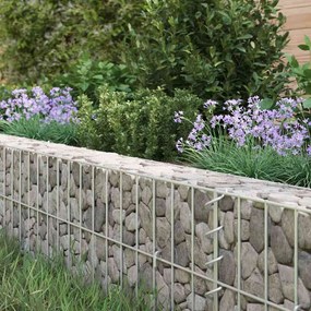 Gabionový vyvýšený záhon pozinkovaná ocel 500 x 100 x 20 cm 151315