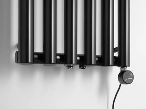 Sapho Pilon otopné těleso 418 x 1800 mm se šesti háčky pro ručník černá mat IZ132T