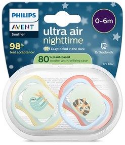 PHILIPS AVENT Šidítko Ultra air noční 0-6 m chlapec, 2 ks Philips Avent