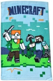 Carbotex Dětský ručník Minecraft Vzhůru do Boje 30x50 cm