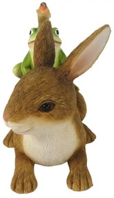 Dekorace králík, žabka, šnek a ptáček – 13x7x11 cm