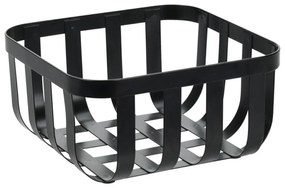 Kovový košík Folyn 19,5 cm černý