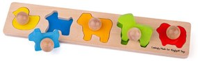 Bigjigs Toys Bigjigs Baby Vkládací puzzle zvířata