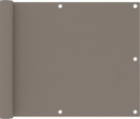 vidaXL Balkónová zástěna z oxfordské látky 75x400 cm [42328] Barva: taupe